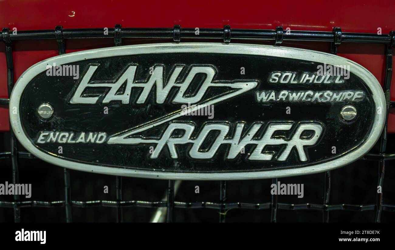 A Classic Land Rover Badge Stock Photo - Alamy