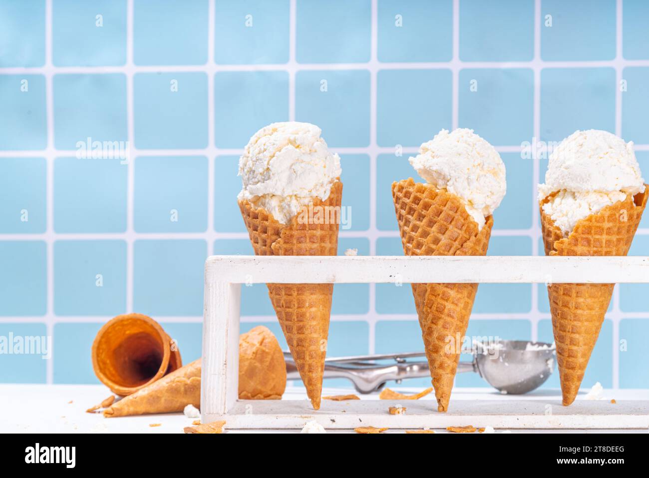Cottage cheese ice cream, trendy white cottage cheese vanilla ice cream ...