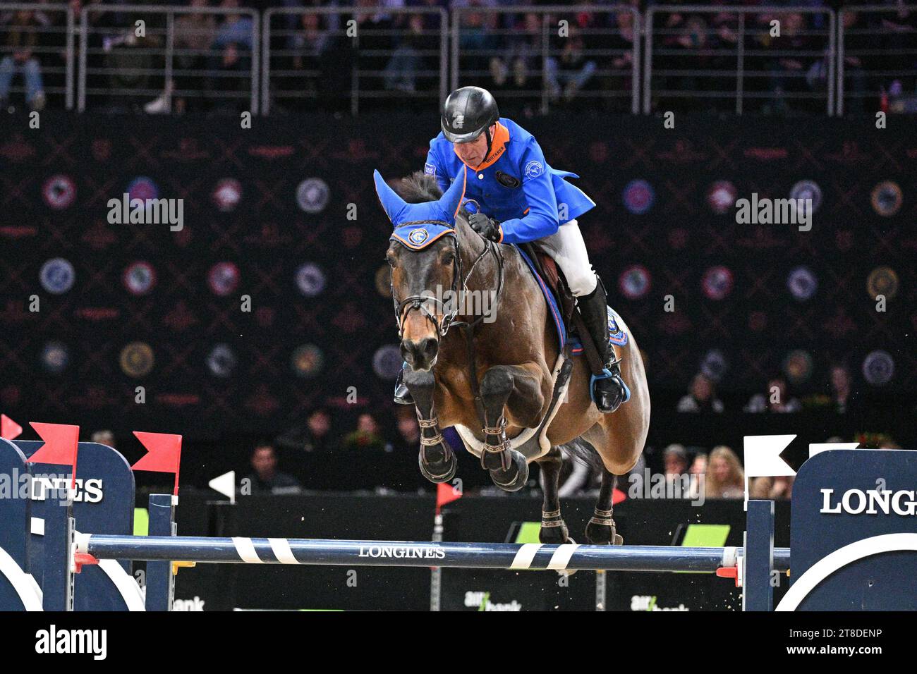 Prague, Czech Republic. 19th Nov, 2023. John Whitaker with his horse ...