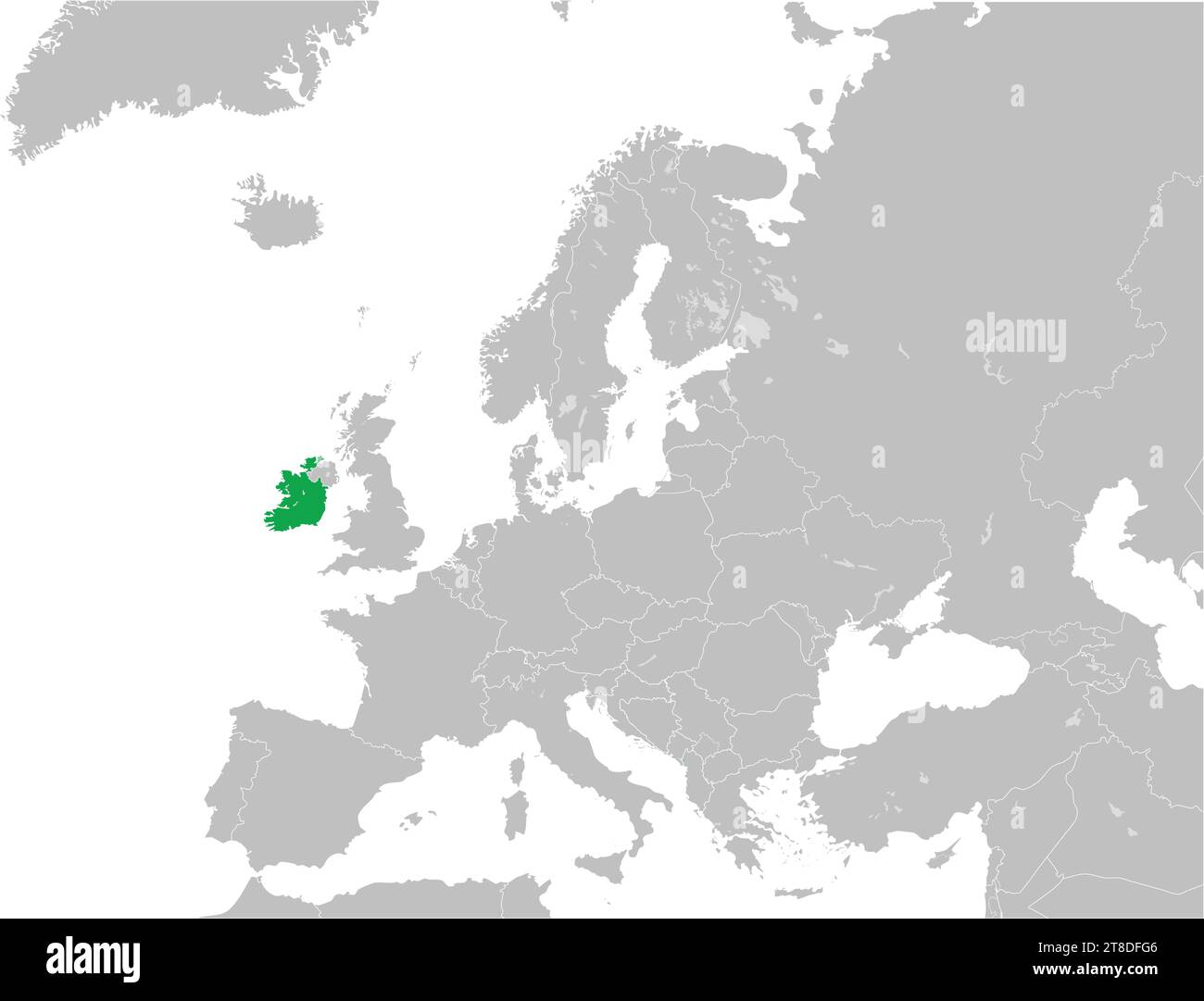 Location map of the REPUBLIC OF IRELAND, EUROPE Stock Vector Image ...