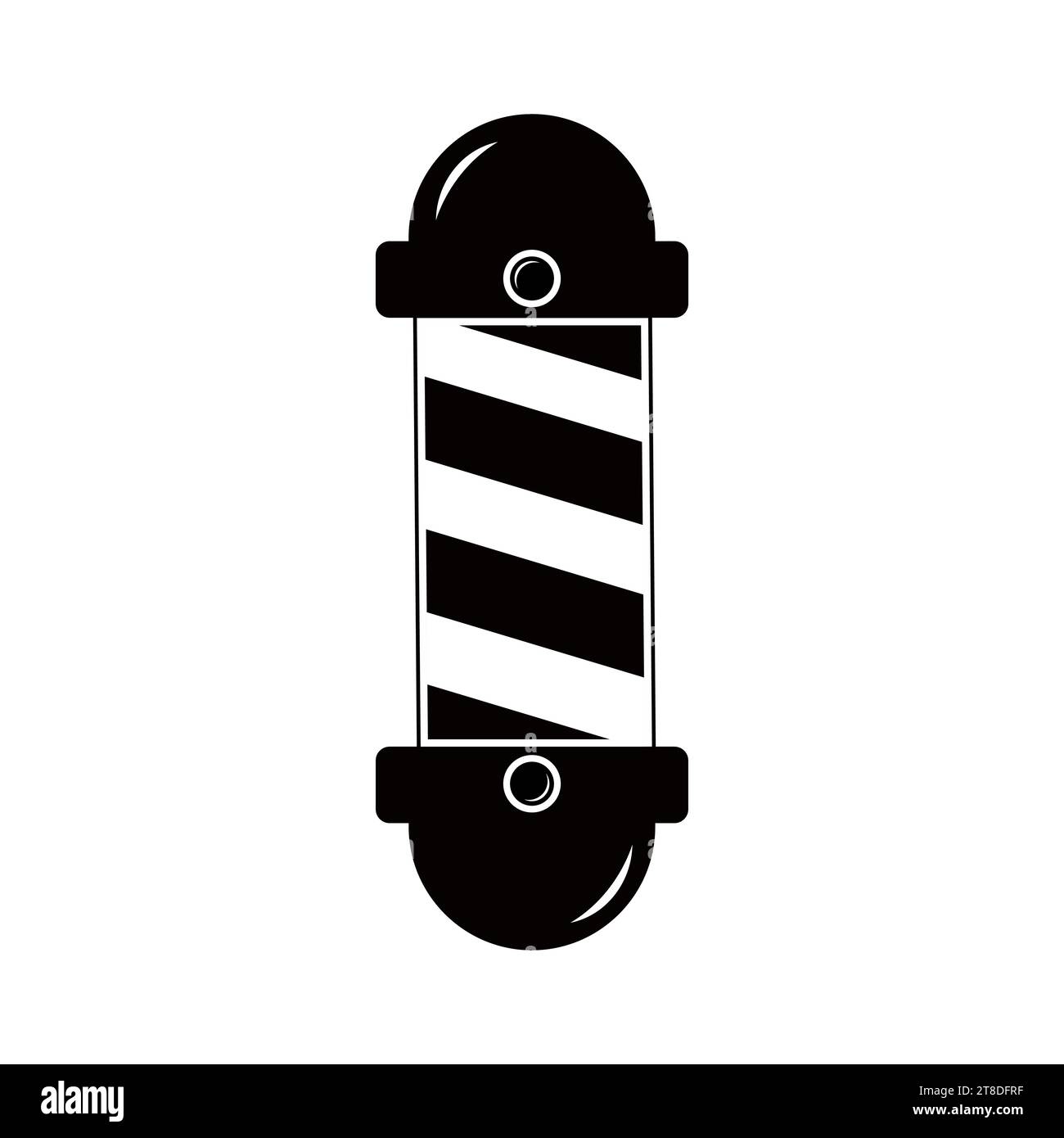 hand drawn vector Barber Pole in a doodle cartoon style Stock Vector ...