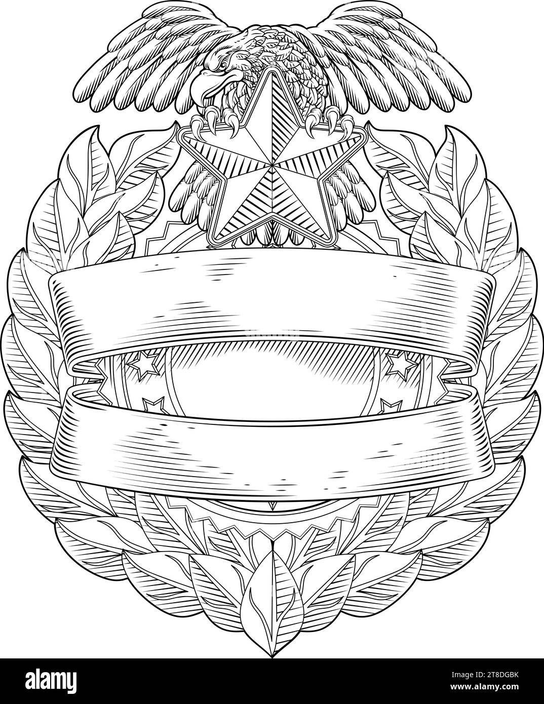 Police Military Eagle Badge Shield Sheriff Crest Stock Vector Image ...