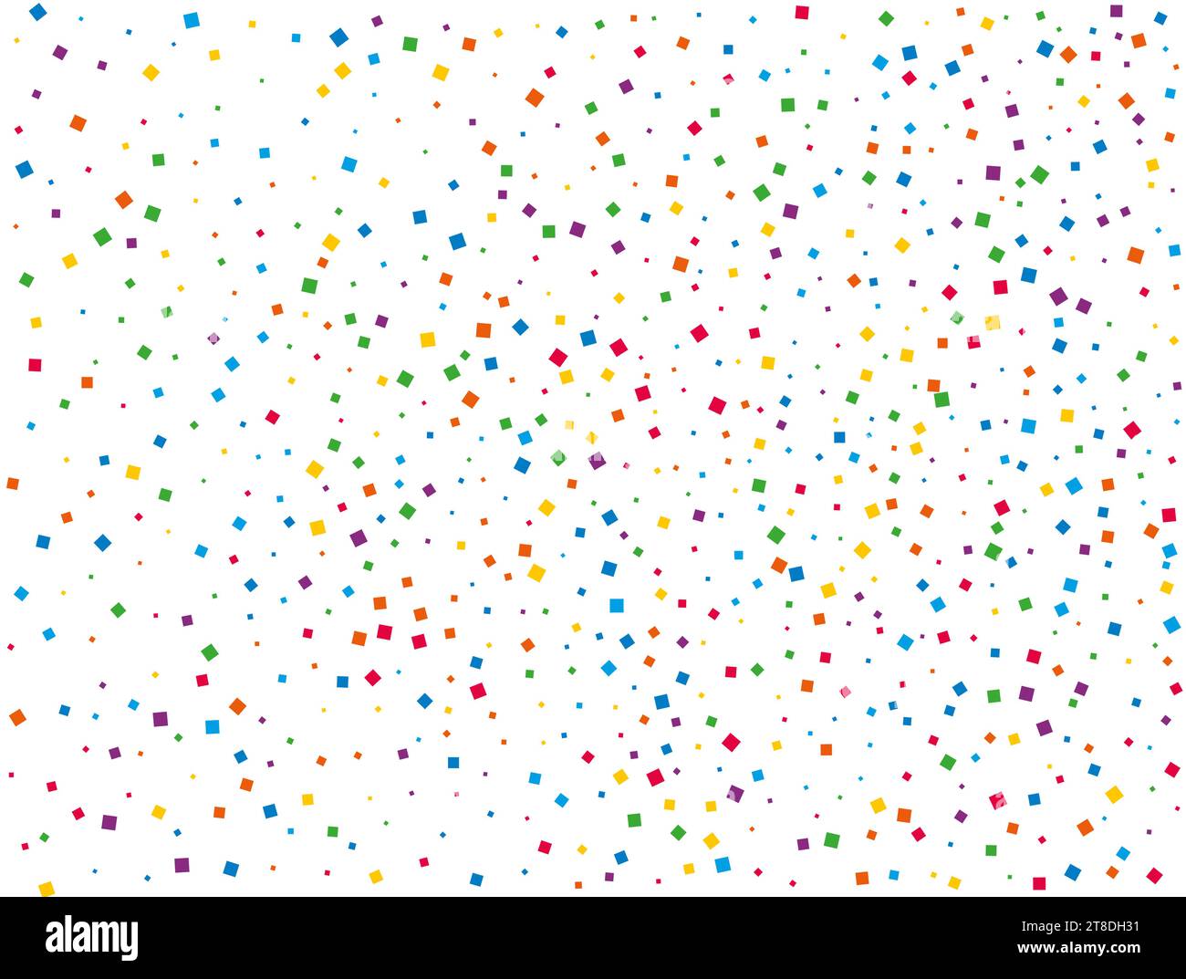 Rainbow Squares Confetti. Rainbow glitter confetti background. Bright ...