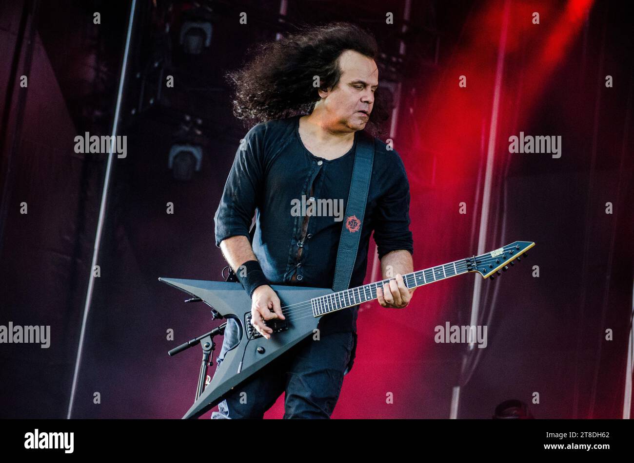 Mille Petrozza of Kreator performing at Release Athens Festival in ...