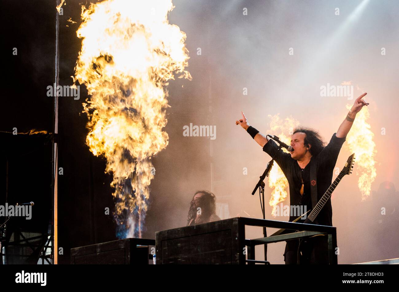 Mille Petrozza of Kreator performing at Release Athens Festival in ...