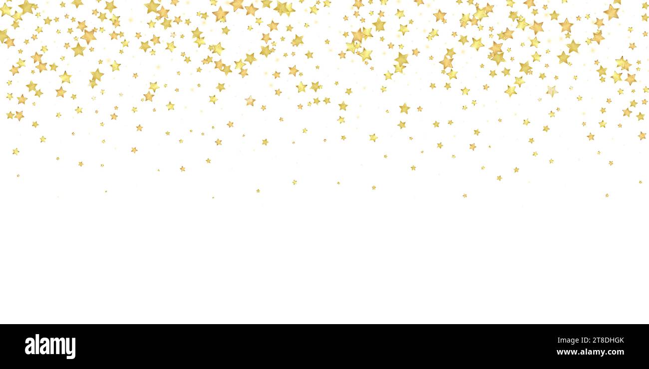 Magic stars vector overlay. Gold stars scattered around randomly ...