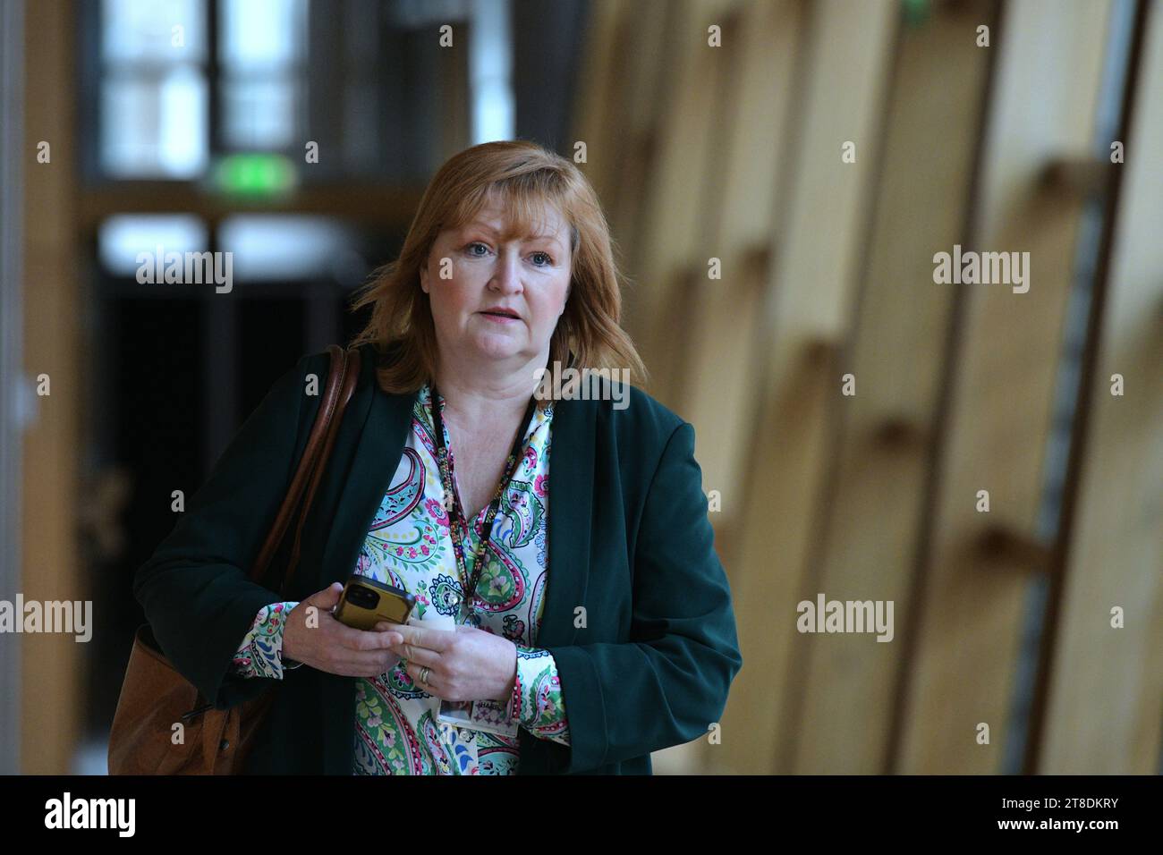 Edinburgh Scotland, UK 16 November 2023. Emma Harper MSP at The Scottish Parliament. credit sst ...