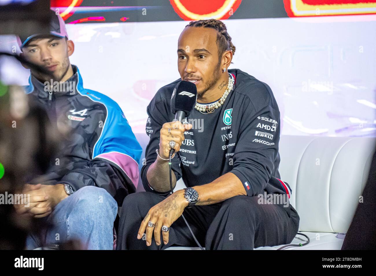 LAS VEGAS STREET CIRCUIT, UNITED STATES - NOVEMBER 15: Lewis Hamilton ...