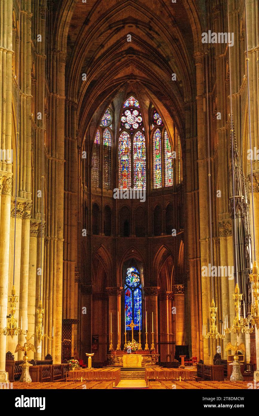 An ornate cathedral located in a classic, old-fashioned church with ...