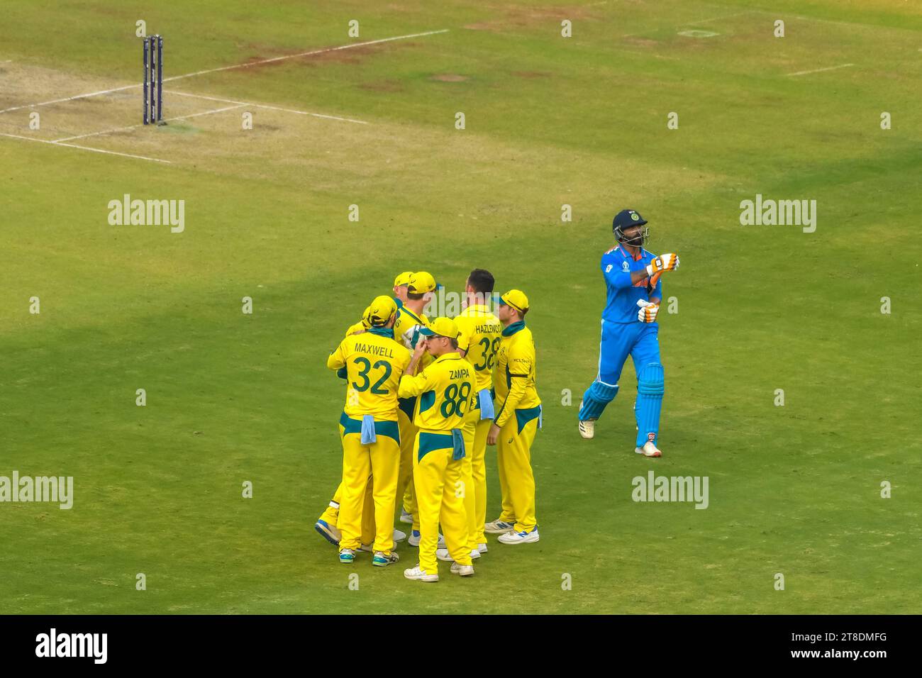 Ahmedabad, Gujarat, India. 19th Nov, 2023. Australian players ...
