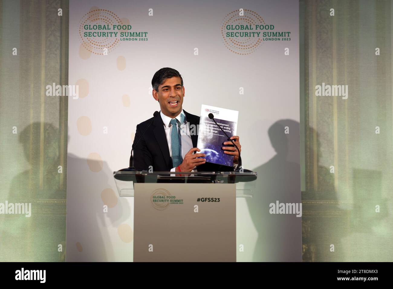 Prime Minister Rishi Sunak opens the Global Food Security Summit in ...