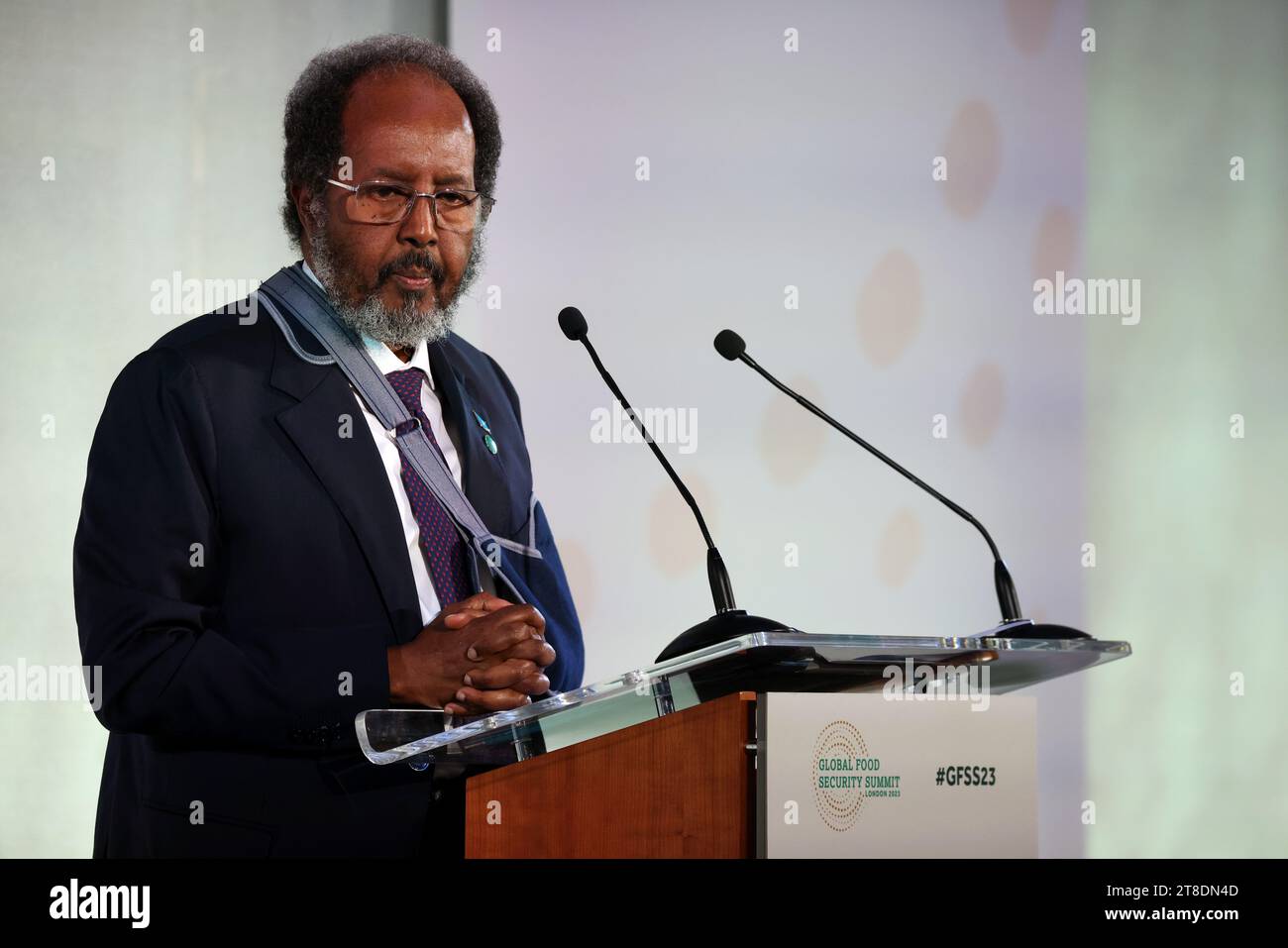 Somali President Hassan Sheikh Mohamud at the Global Food Security ...