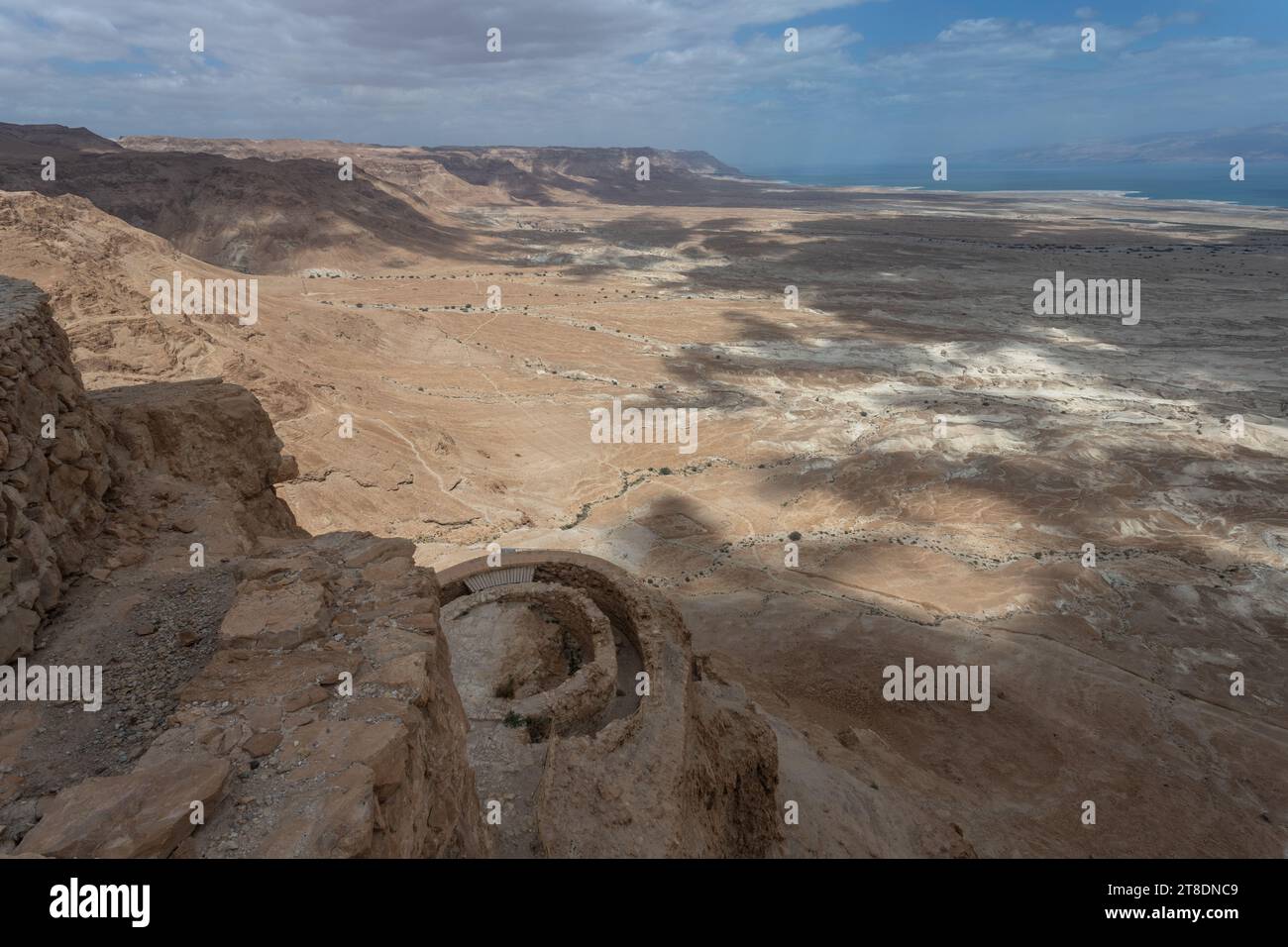 This striking image of a barren desert landscape evokes a sense of ...