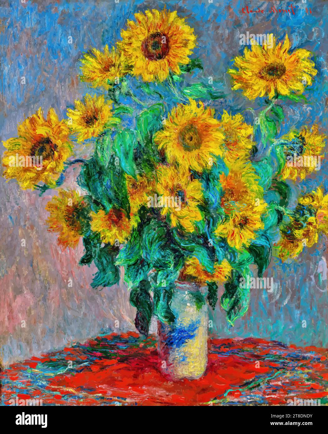 Still life bouquet summer Stock Vector Images - Alamy