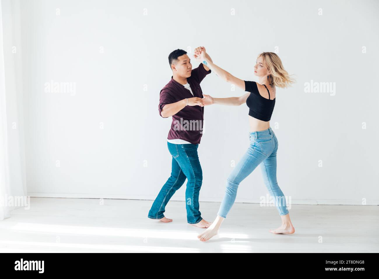 learning to dance paired bachata kizomba movement couples male and ...