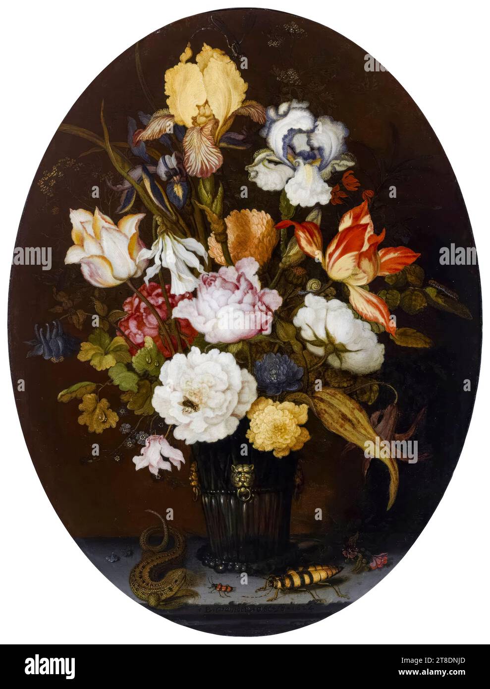 Balthasar van der Ast, Still Life of Flowers in a Glass Vase, painting ...