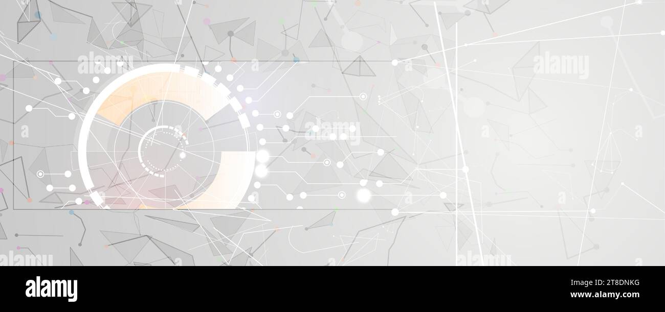 Technology Network Vector Background.. Science and technology ...