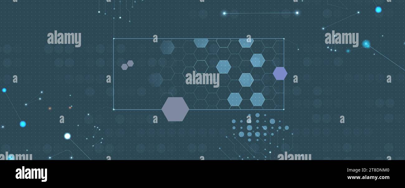 Technology Network Vector Background.. Science and technology ...