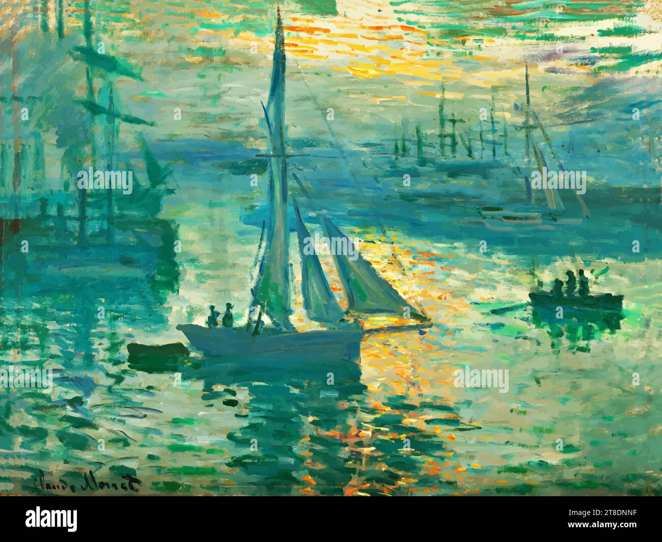 Claude monet seascape hi-res stock photography and images - Alamy