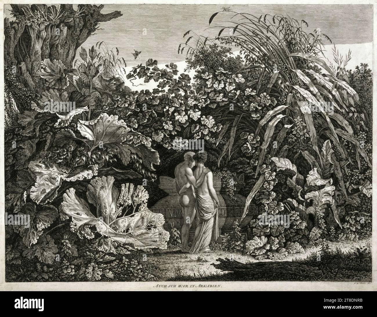 Carl Wilhelm Kolbe the Elder, I Too Was in Arcadia, etching, 1801 Stock ...