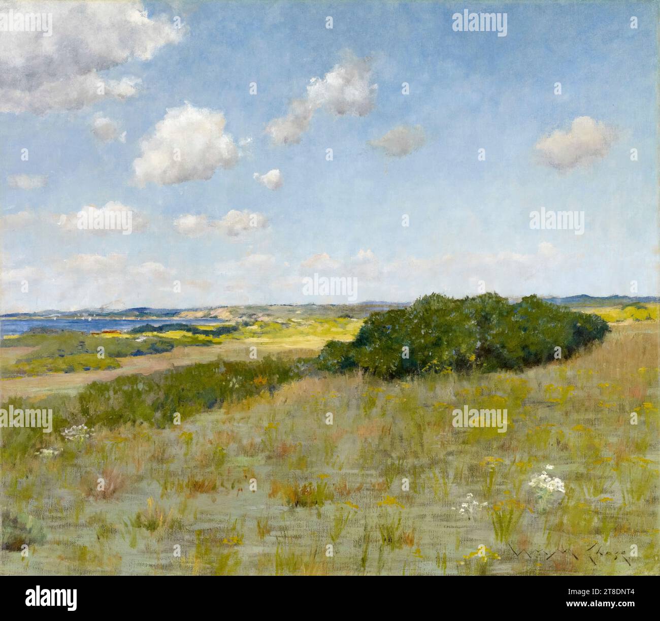 William Merritt Chase, Sunlight and Shadow, Shinnecock Hills, landscape ...