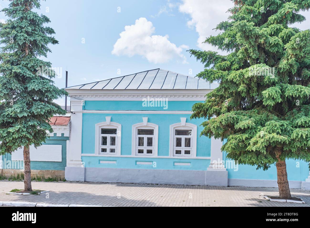 Service building of estate of merchant Tarasov in historical downtown ...
