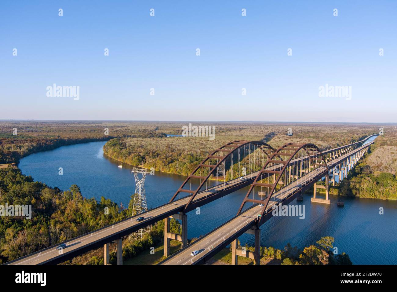 Aerial view parallel port hi-res stock photography and images - Alamy