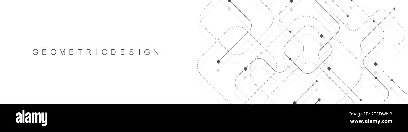 Abstract background banner template with technology circuit board ...