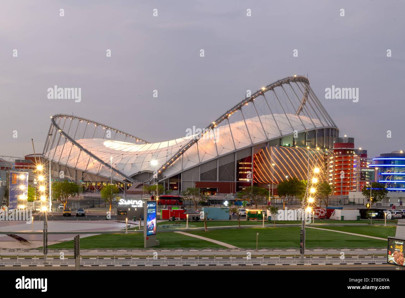 Doha, Qatar - November 16, 2023: Khalifa International Stadium Aspire ...