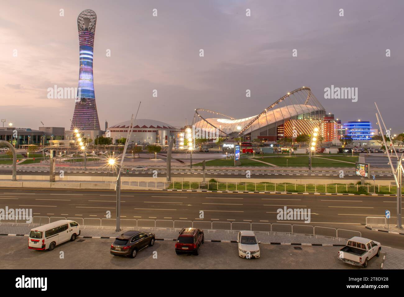 Doha, Qatar - November 16, 2023: Khalifa International Stadium Aspire ...