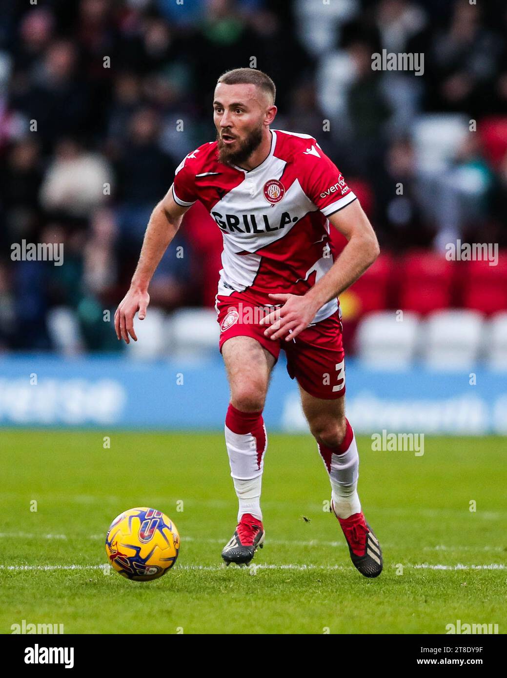 Stevenage's Dan Butler during the Sky Bet League One match at the Lamex ...
