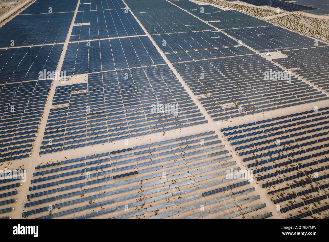 Massive industrial solar farm outside of Las Vegas, Nevada Stock Photo ...