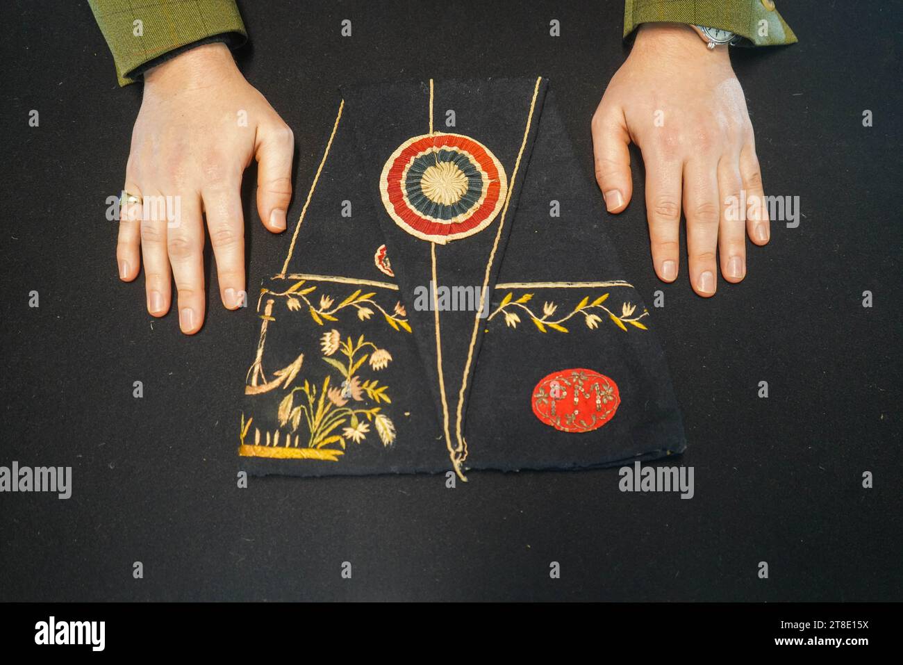 London, UK. 20 November 2023. A Bonhams handler holds An Extremely Rare ...