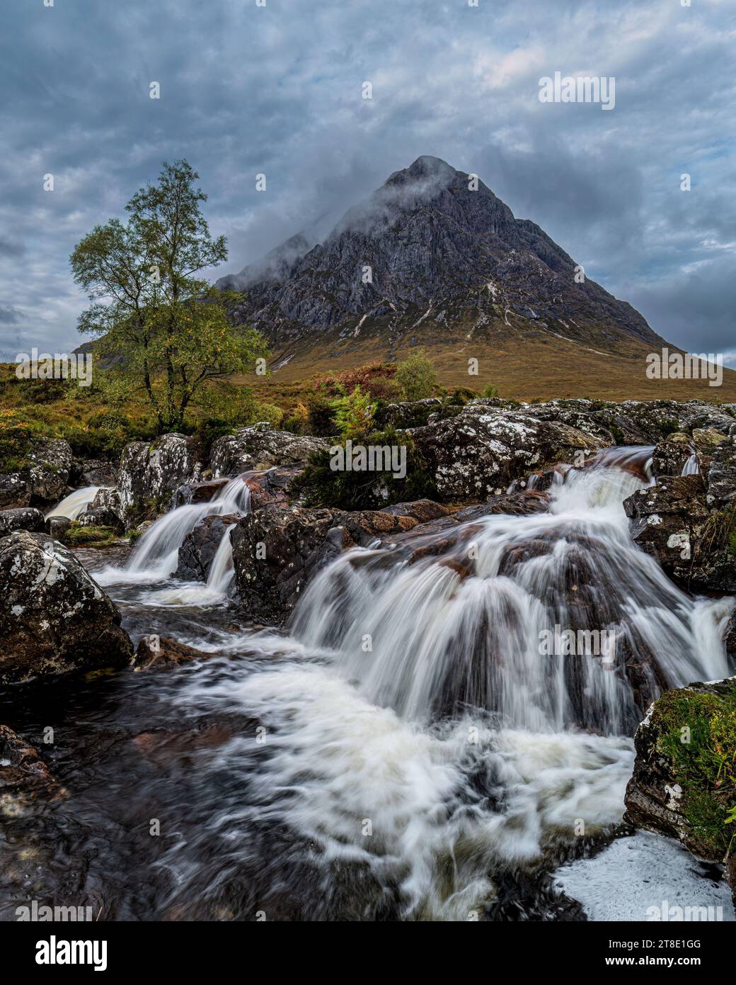 Etive Mor Waterfall, Glencoe Stock Photo - Alamy
