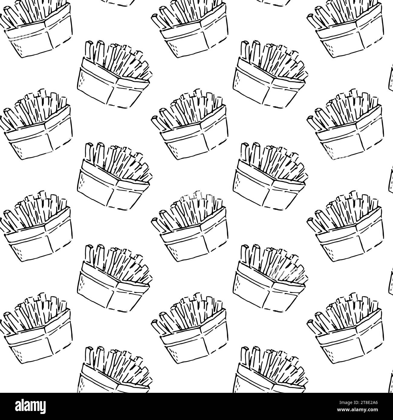 sketch doodles fries seamless pattern - outline Stock Vector Image ... sketch doodles fries seamless pattern - outline Stock Vector Image ...