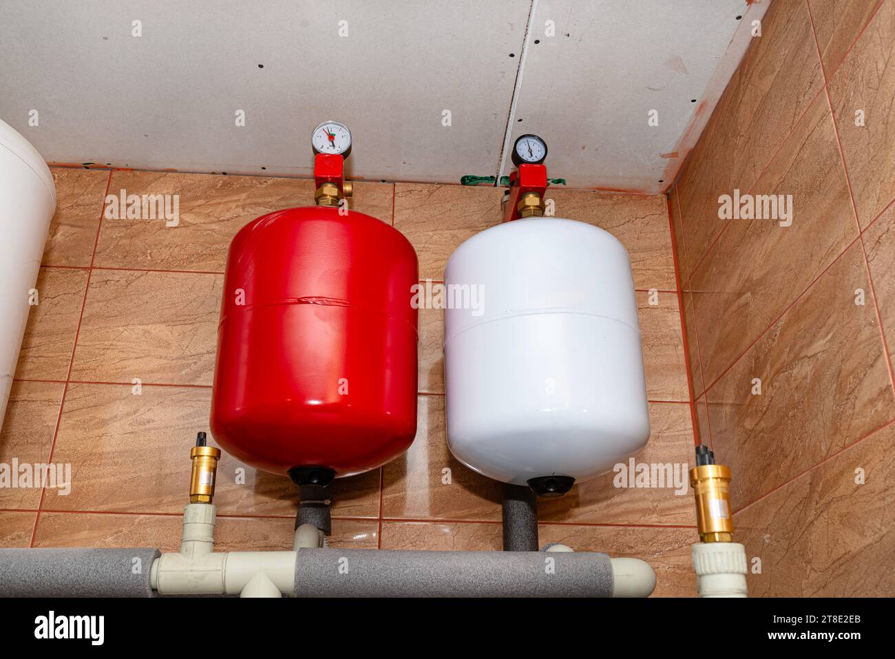 Safety group for underfloor heating and hot water in the installation ...