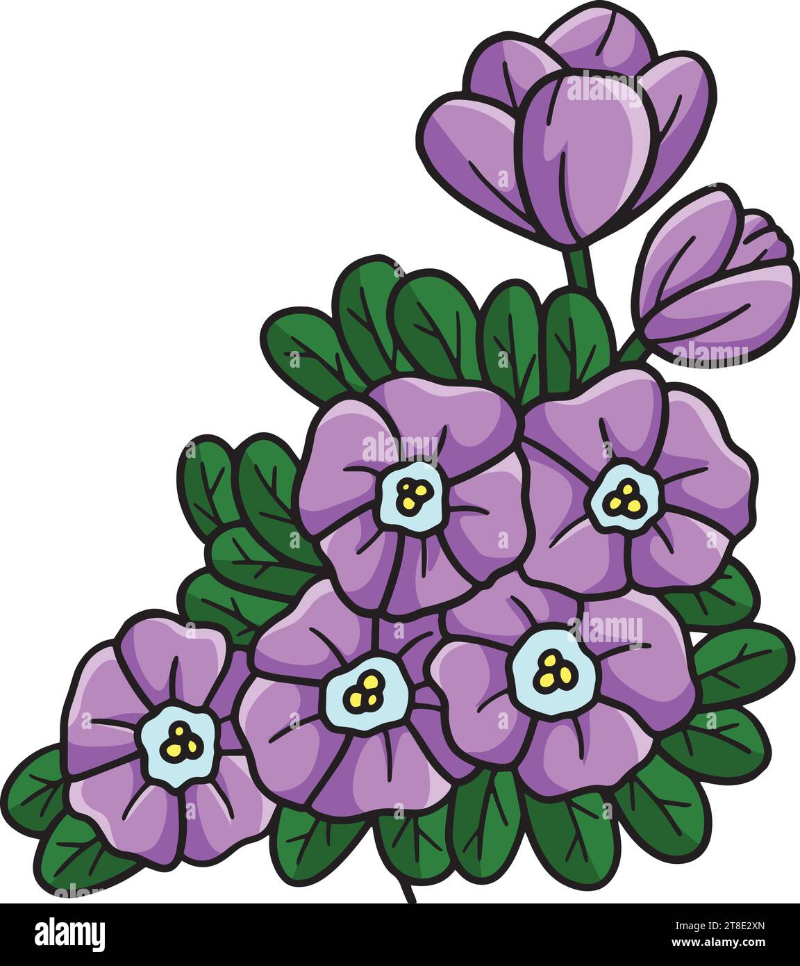 Spring Flowers Cartoon Colored Clipart Stock Vector Image & Art - Alamy