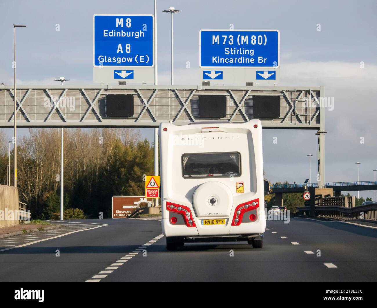 Motorway sign glasgow hi-res stock photography and images - Alamy