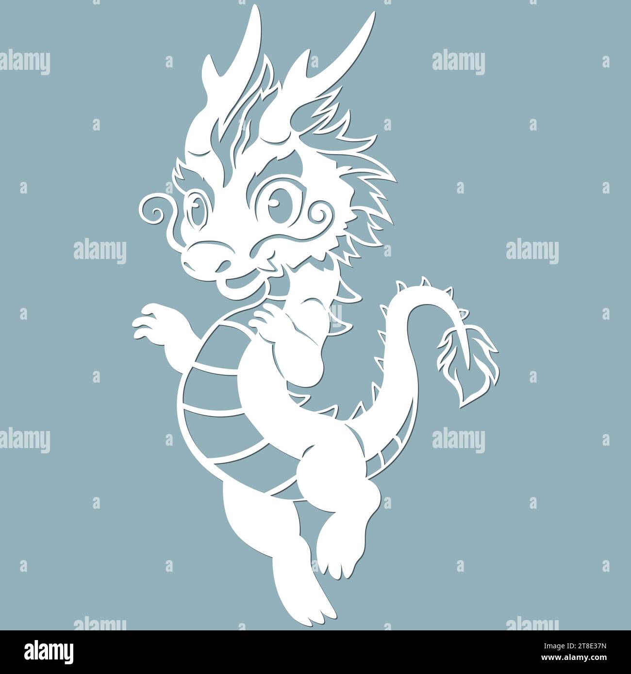 Stylish dragon illustration beautiful design. Vector design, printing ...