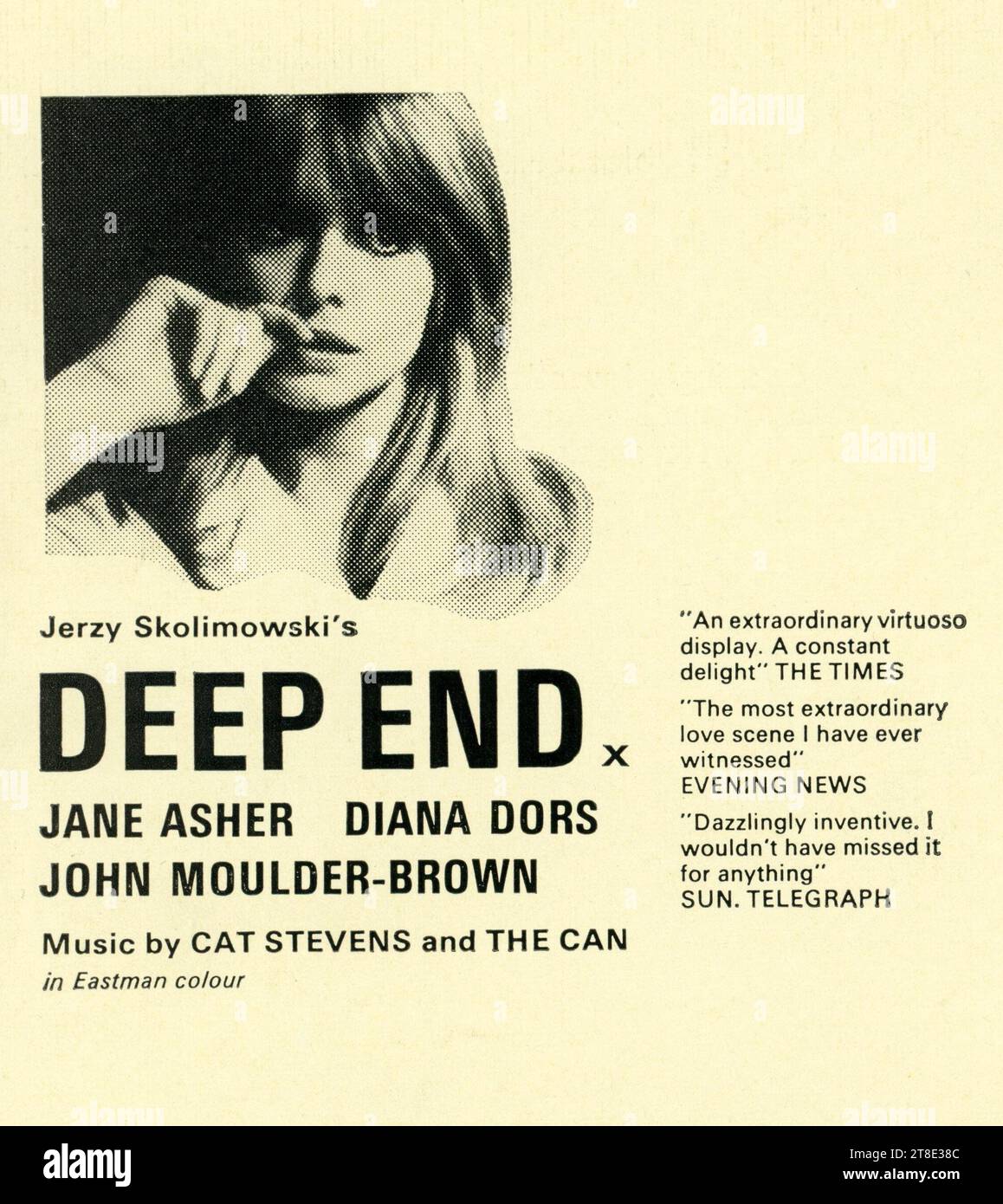 JANE ASHER in DEEP END 1970 director JERZY SKOLIMOWSKI writers Jerzy ... JANE ASHER in DEEP END 1970 director JERZY SKOLIMOWSKI writers Jerzy ...