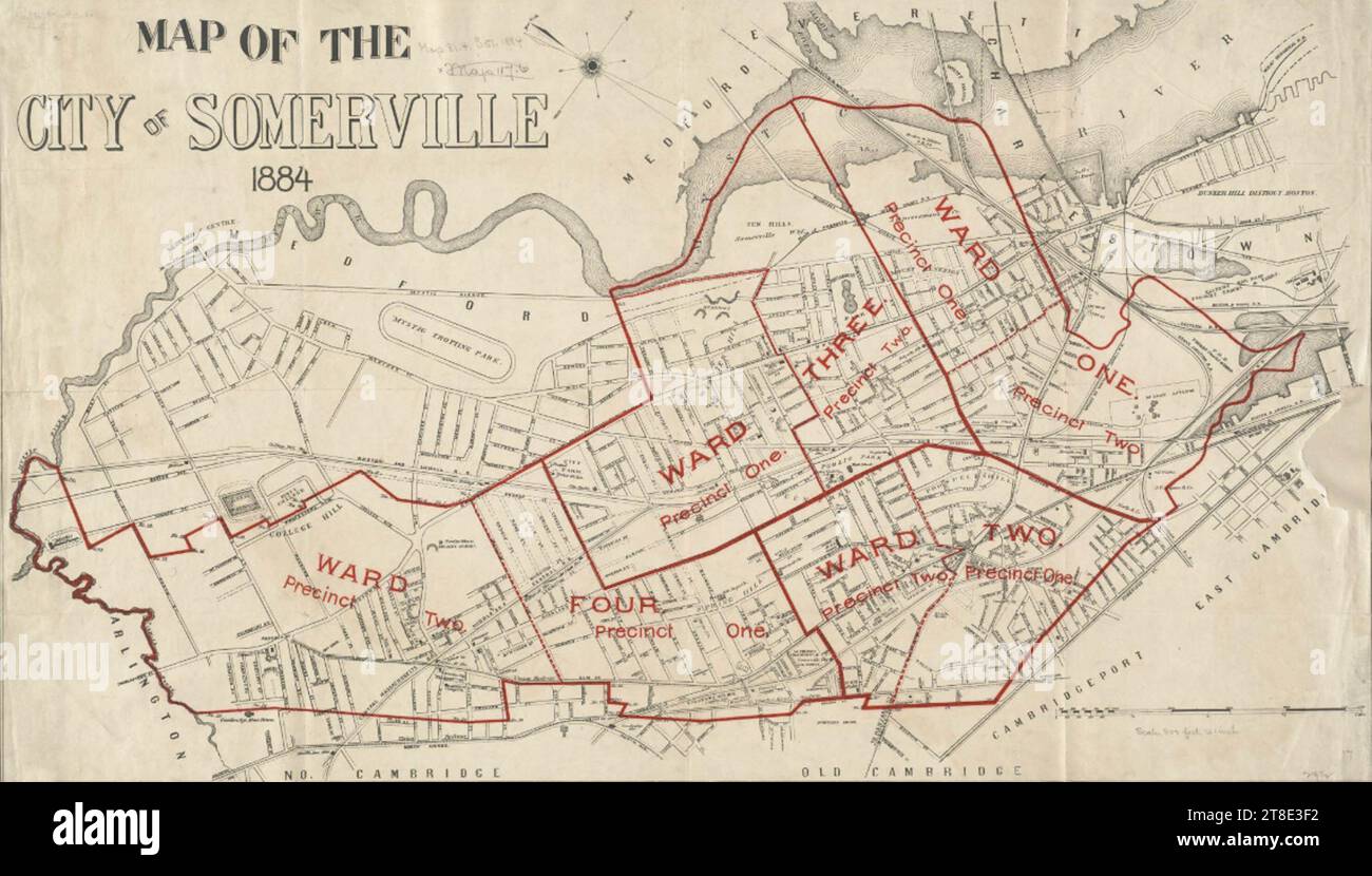 Massachusetts antique map hi-res stock photography and images - Alamy