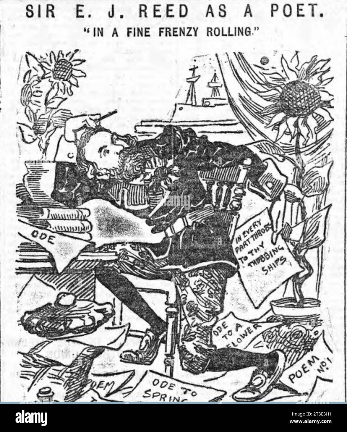 Sir EJ Reed as a Poet - JM Staniforth Stock Photo - Alamy