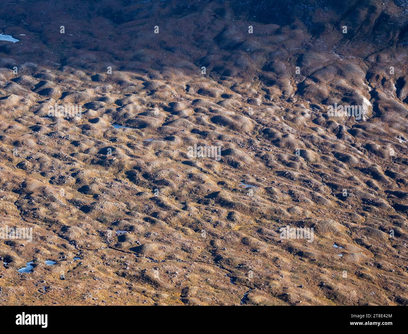 Some of the best examples of drumlins in Britain, between Beinn Damh and Maol Chean Dearg ...