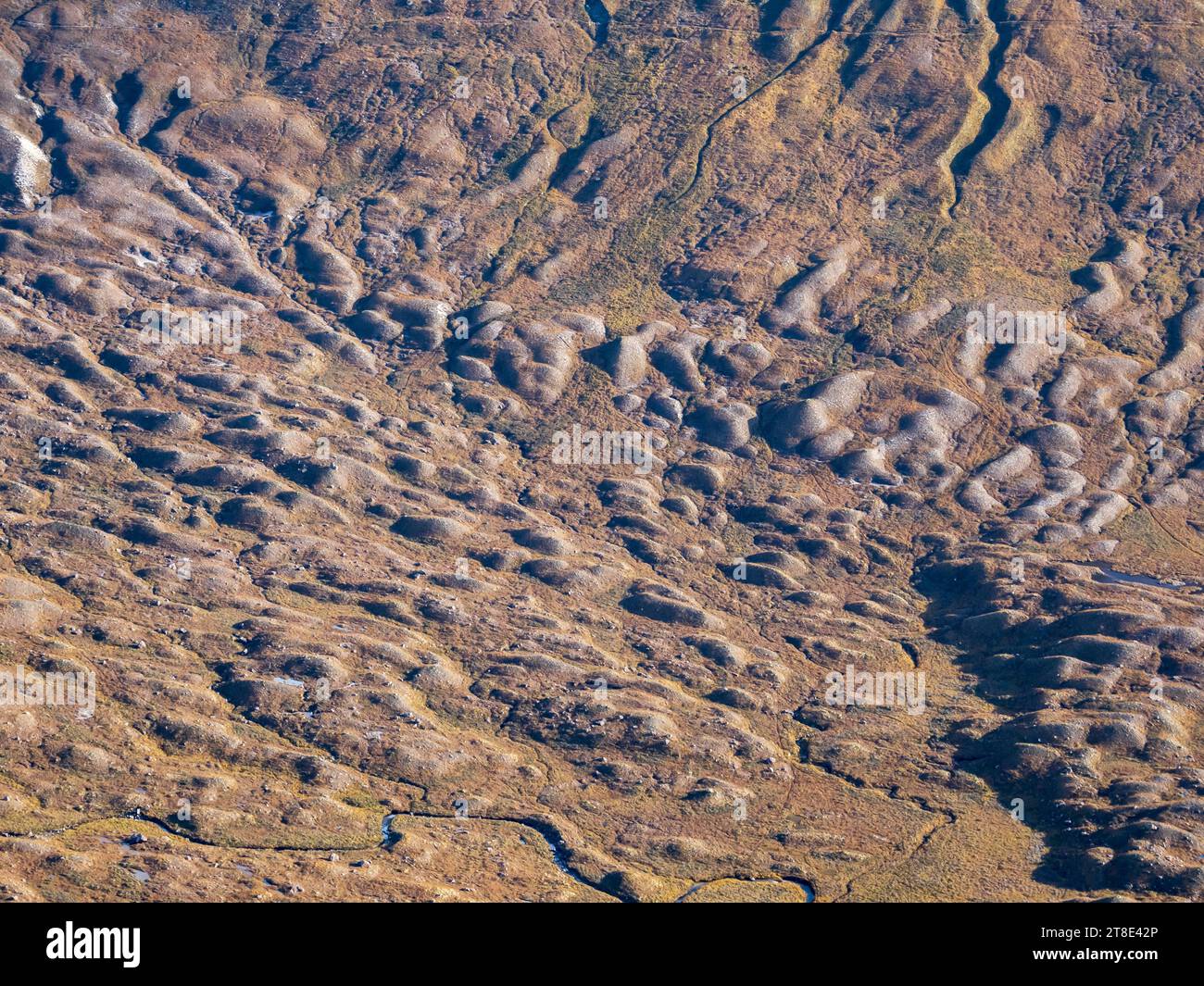 Some of the best examples of drumlins in Britain, between Beinn Damh and Maol Chean Dearg ...