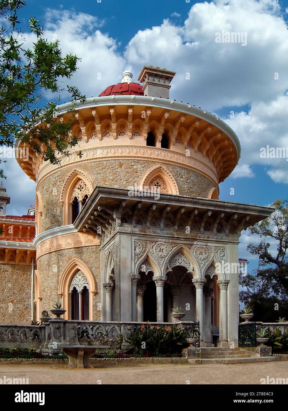 Palacio de Monserrate Palace in Sintra, Portugal near Lisbon. 19th ...