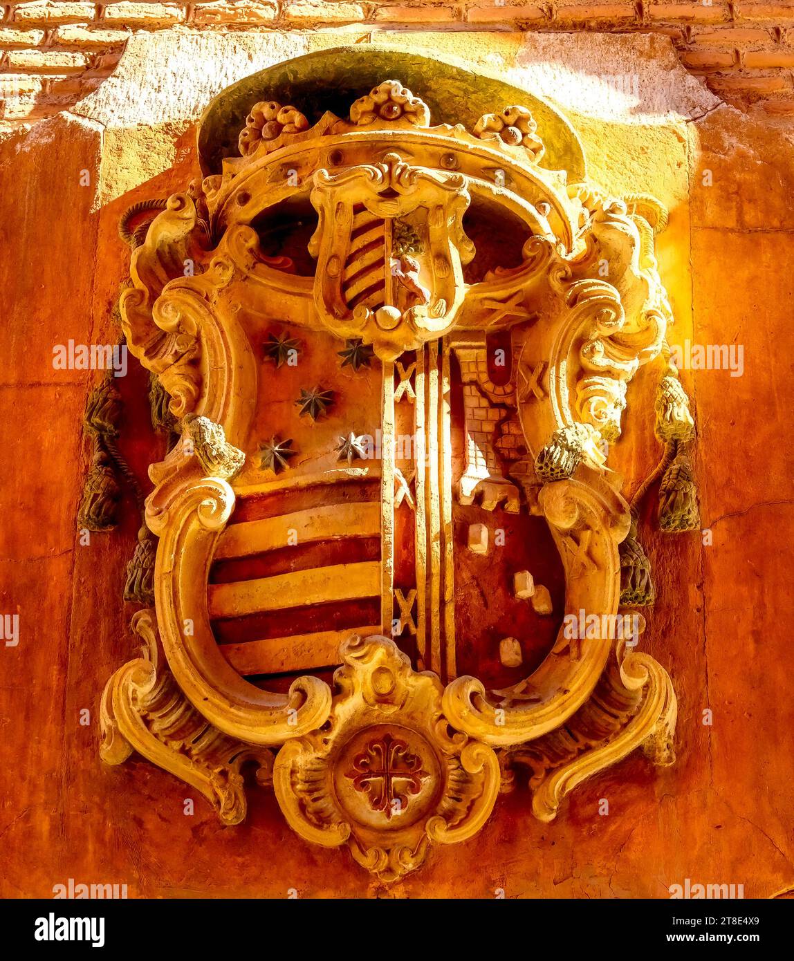 Medieval decorative coat of arms in Murcia, Spain Stock Photo - Alamy