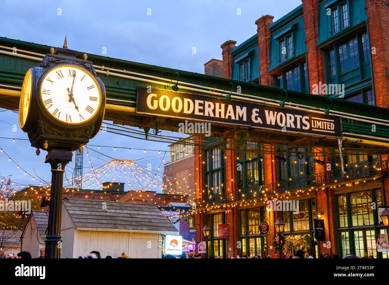 Toronto, Canada - Nov 18, 2023: Christmas Village in the Distillery ...
