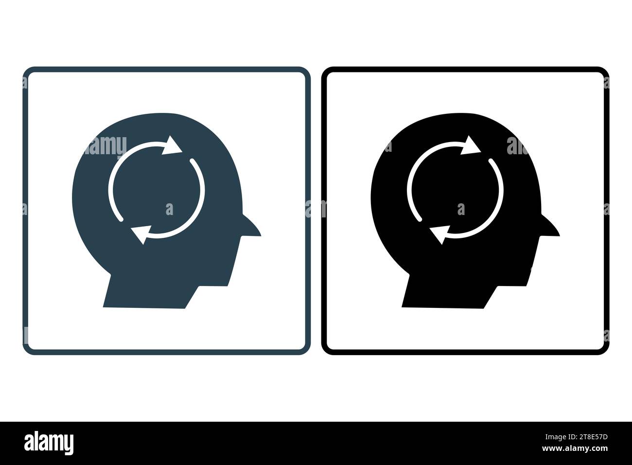 mind refresh icon. icon related to mental health, meditation, wellness ...