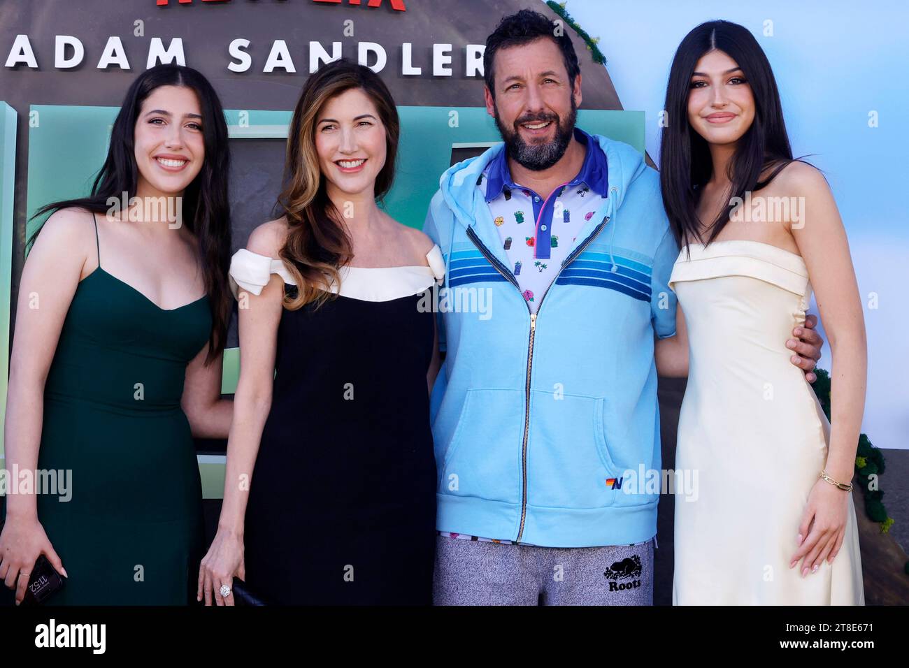 WESTWOOD, CA - NOVEMBER 19: Sadie Sandler, Jackie Sandler, Adam Sandler ...