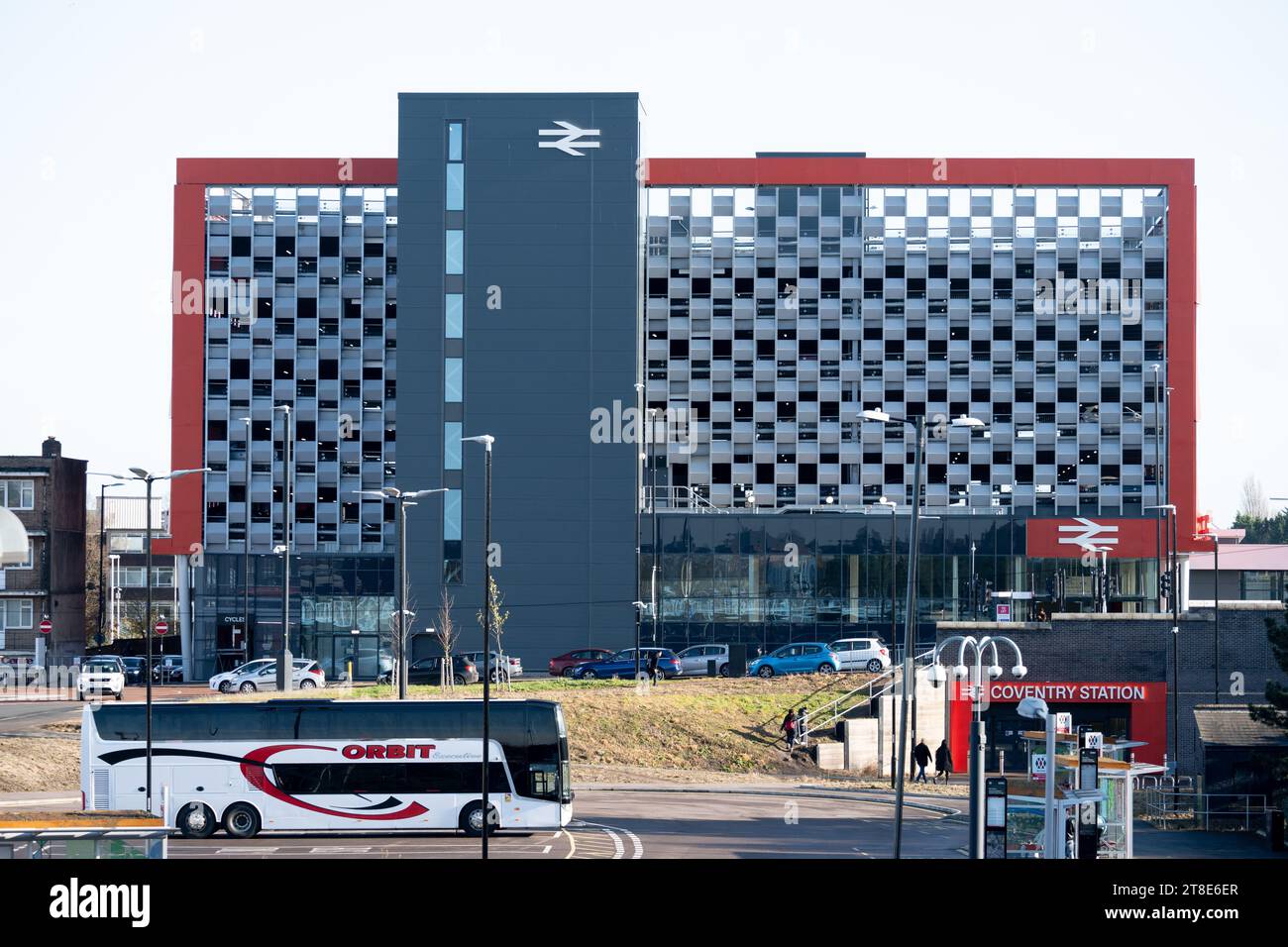 Coventry railway station car park, West Midlands, England, UK Stock ...